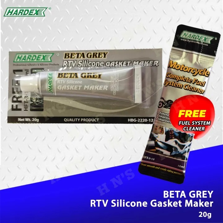 Hardex Beta Grey RTV Silicone Gasket Maker 20g ( w/ Free Fuel System ...
