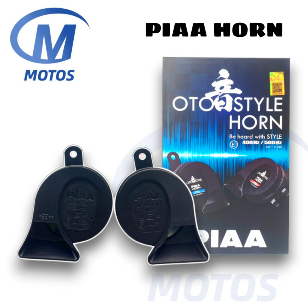 MOTOSPH MOTORCYCLE ORIGINAL PIAA HORN OTO STYLE GOLD QR CODE UNIVERSAL HORN | Shopee Philippines
