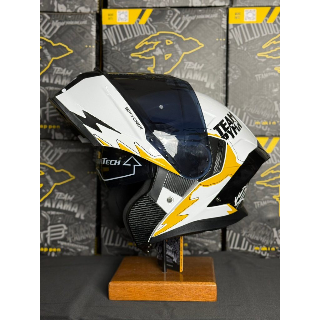 Spyder x Team Payaman Icon GD Modular Motorcycle Helmet with Dual Visor ...