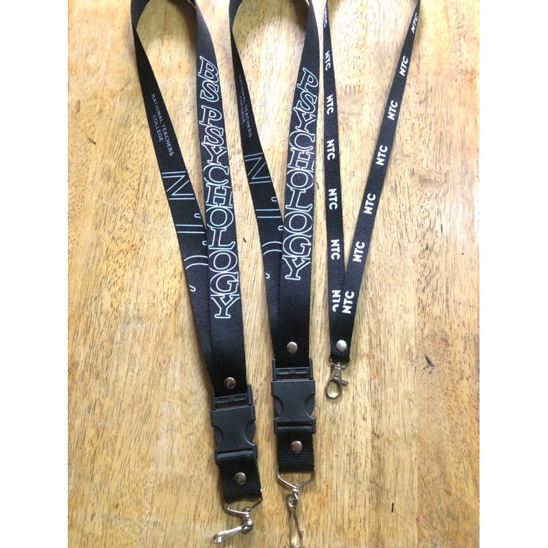 NTC National Teachers College design minimalist id lace lanyard sling ...