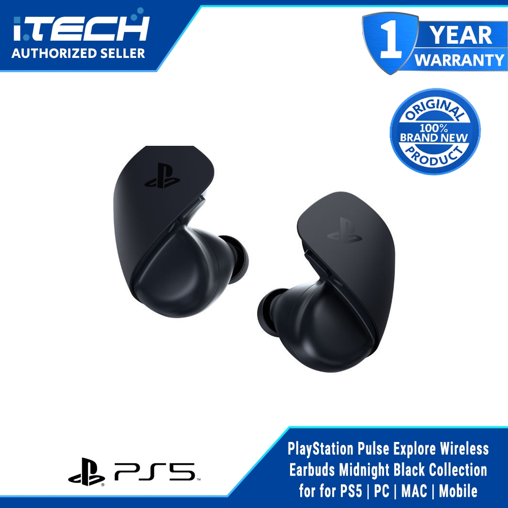 PlayStation Pulse Explore Wireless Earbuds Midnight Black Collection ...