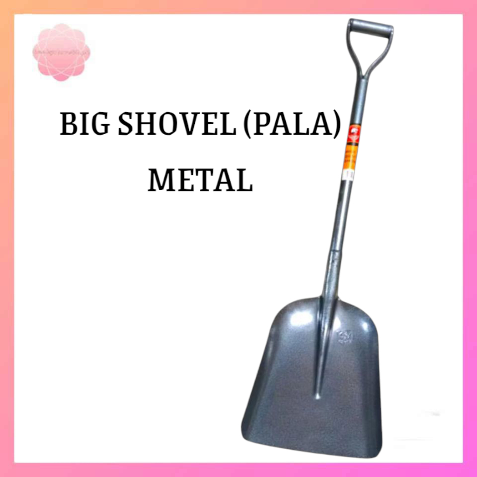 COD (Pala)Shovel/ SQUARE TYPE All Steel Handle,(BIG) | Shopee Philippines