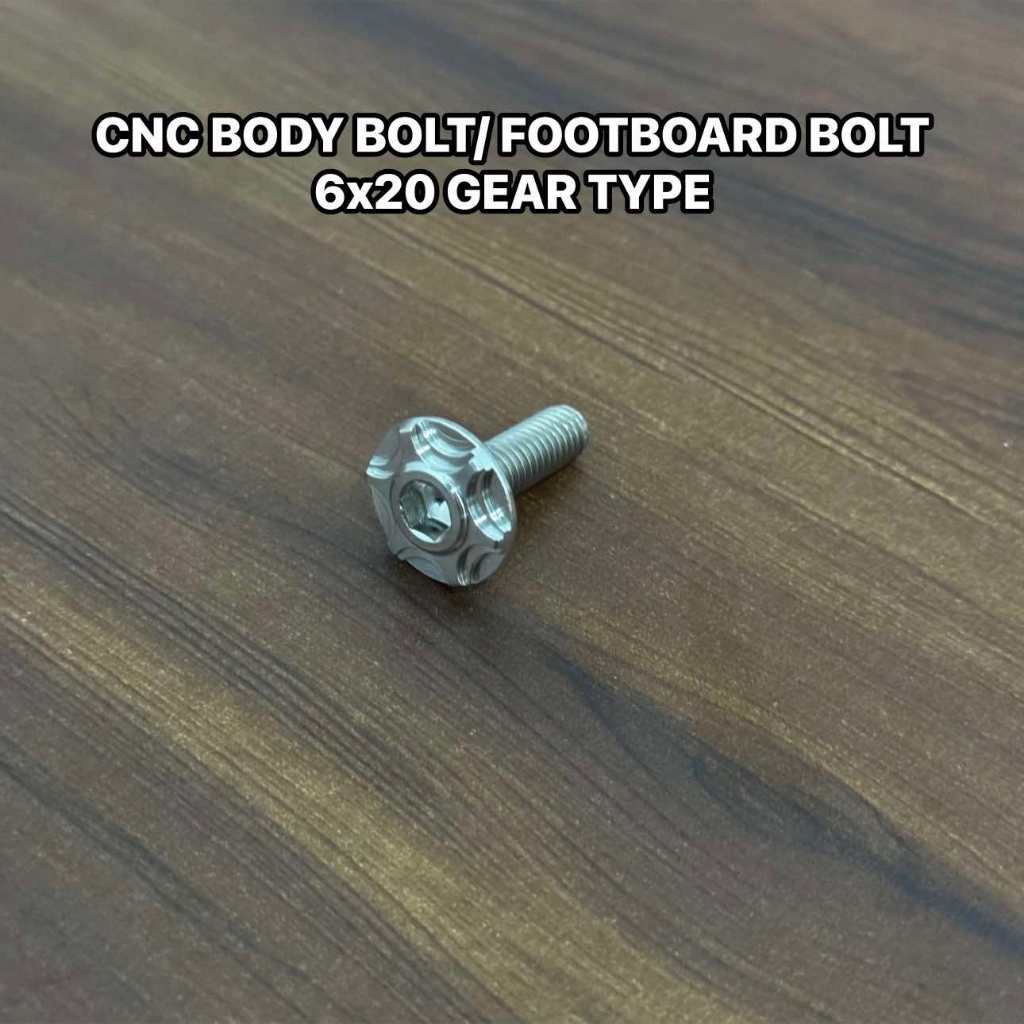 SC SIAM CNC 6X20 FOOTBOARD BOLT/ FRONT BOLT/ PLATE BOLT | Shopee ...