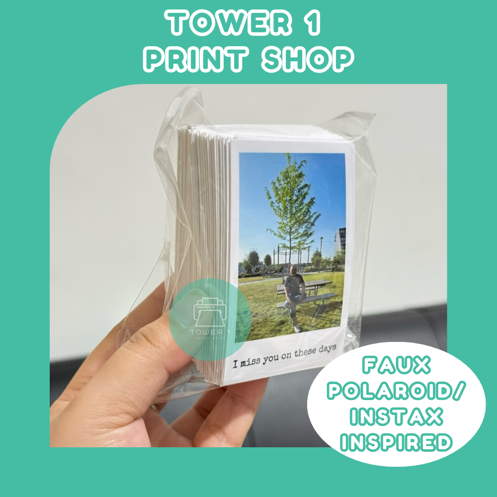 [10pcs] Instax Inpired / Faux Polaroid Custom Print (Satin Paper, Resin ...