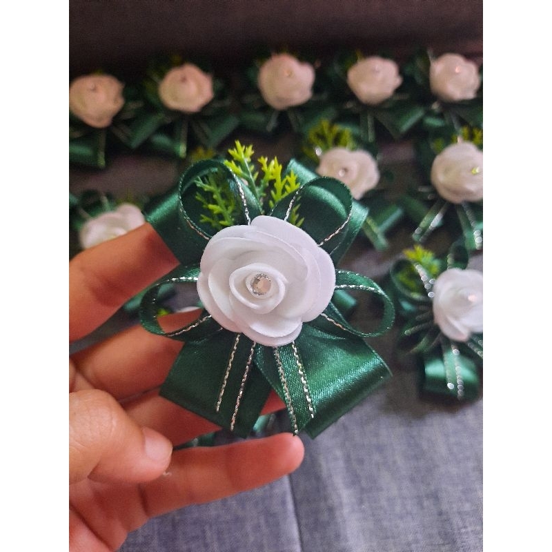 chest corsage for graduation with pin/available in any color | Shopee ...