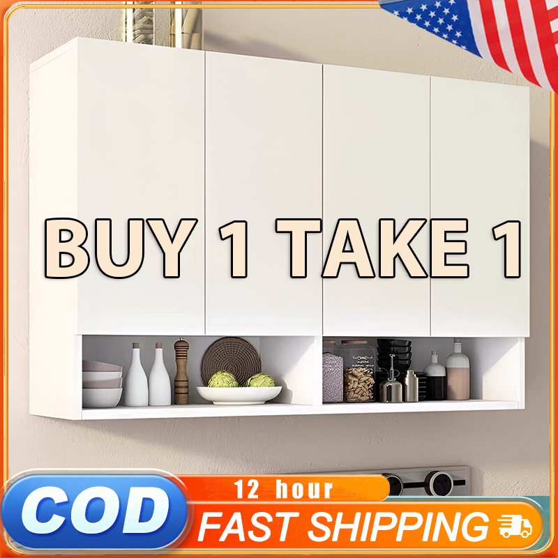 【Ready Stock】Hanging cabinet wall mounted storage cabinet Kitchen ...