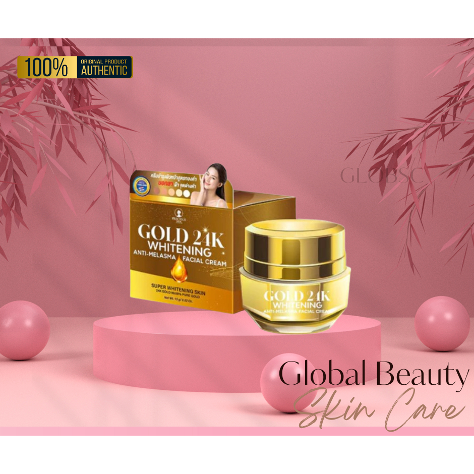 Precious Skin Thailand Gold 24K Whitening Anti-Melasma Facial Cream ...