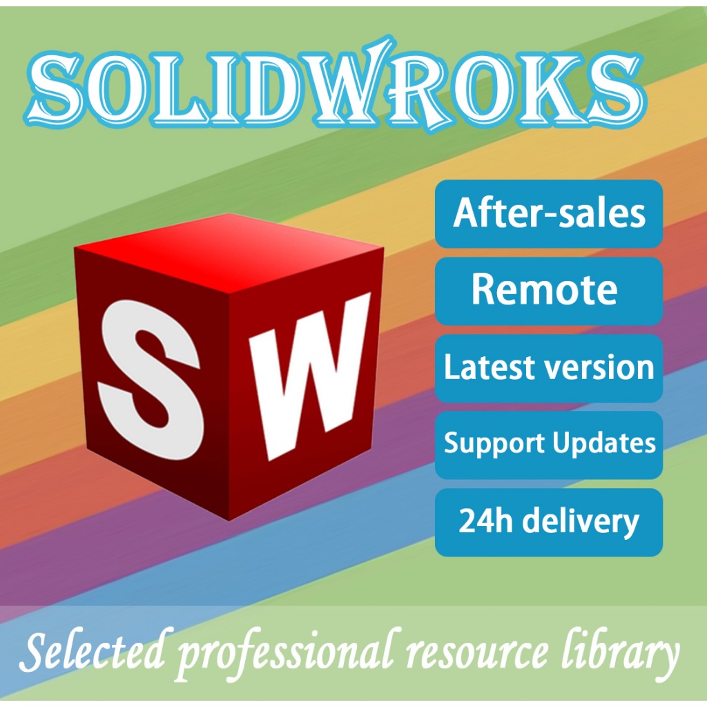 SW SolidWorks Software 2024/2023 Remote Installation 2022/2021/2020 ...