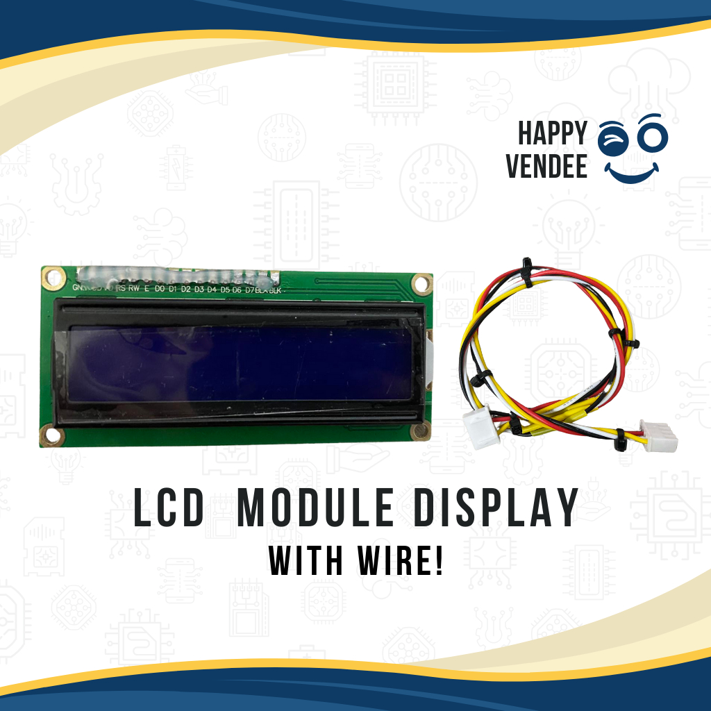 Happy Vendee 16x2 LCD Module Display I2C Adapter Board | Shopee Philippines