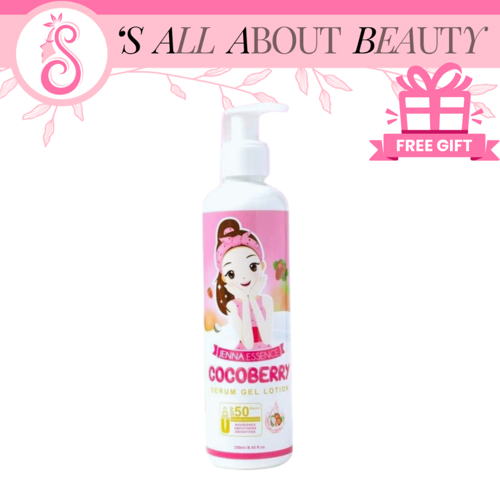 Jenna Essence Cocoberry Serum Gel Lotion Intense Whitening w/ Shimmer ...