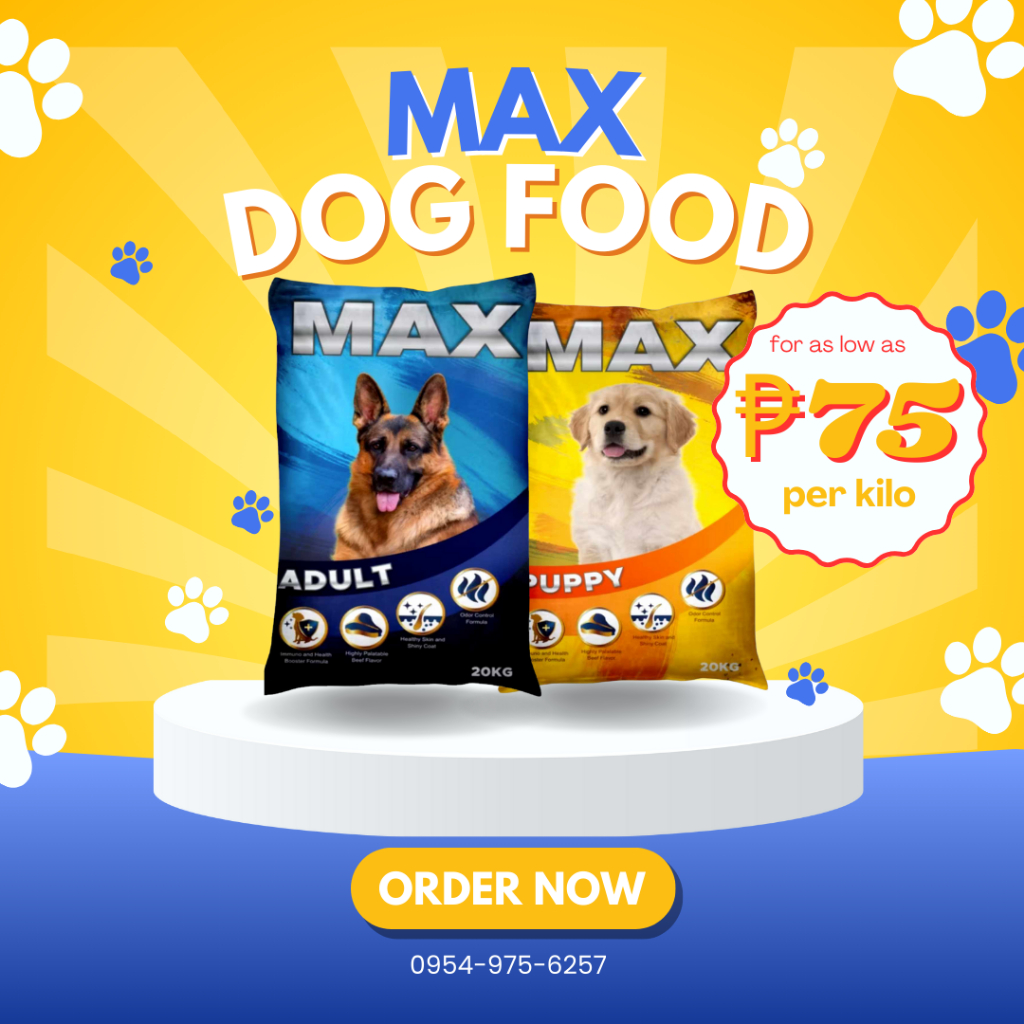 MAX - Dog Food Adult and Puppy (1KG) | Shopee Philippines