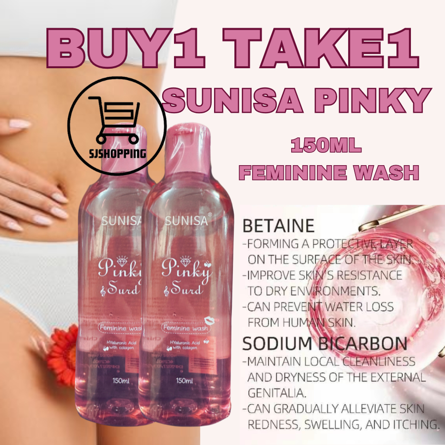 SUNISA Pinky Feminine Wash 150ml Woman Care Hyaluronic Acid With ...