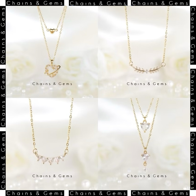 Ben & Ben Inspired Necklaces | NO BOX Included | Chains & Gems | Shopee ...