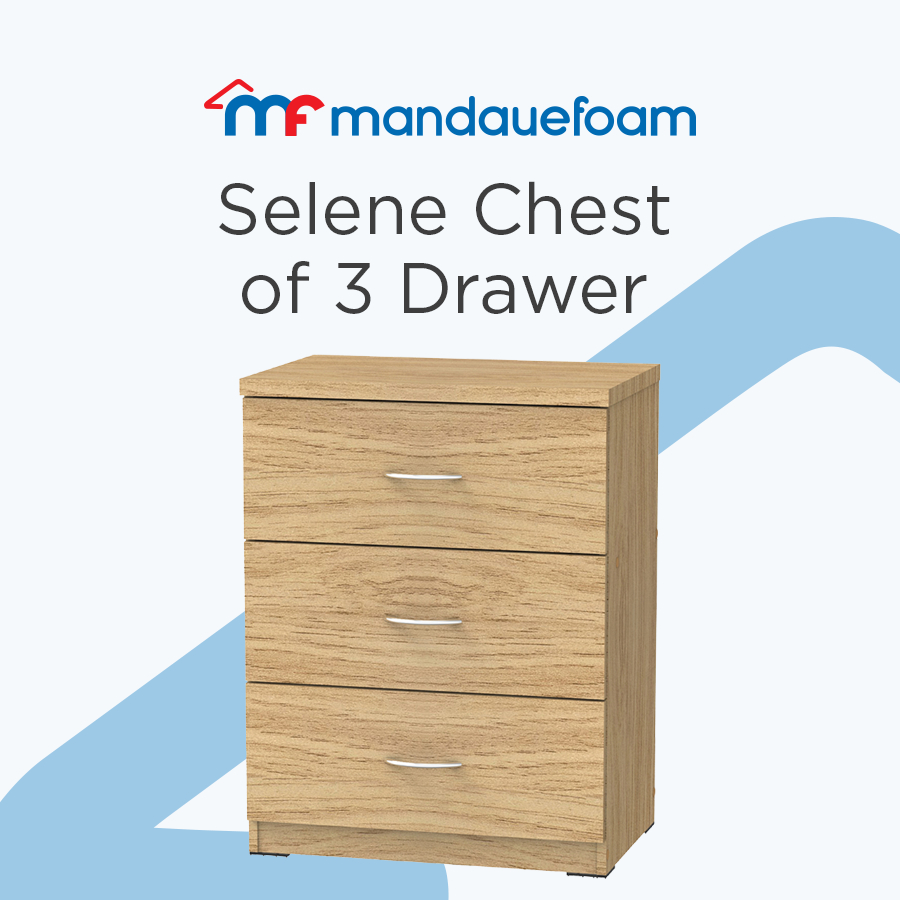 Mandaue Foam Selene Chest of 3 Drawer | Shopee Philippines