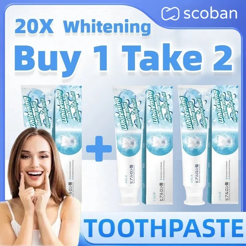 Scoban Teeth Whitening Toothpaste with Peppermint Baking Soda ...