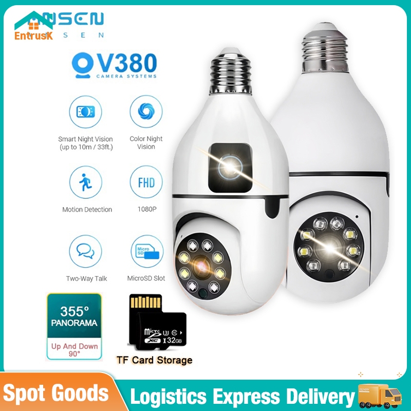 V380 CCTV Camera With Voice Connect To Cellphone cctv Wifi Wireless ...