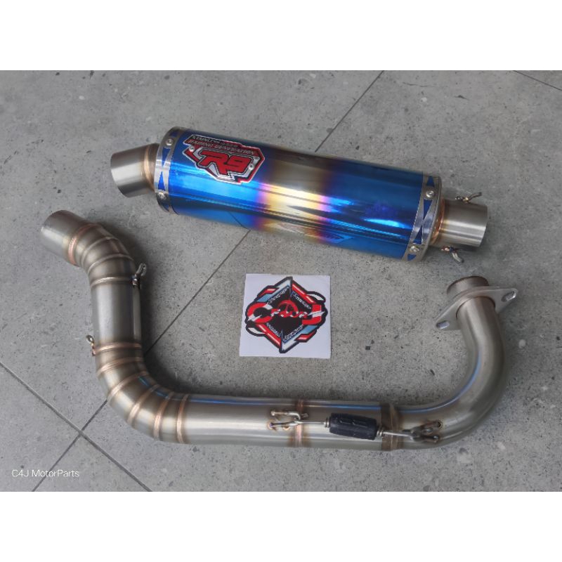 R9 open pipe Mio sporty/Fino 160/180cc (Original r9 indo made) | Shopee ...