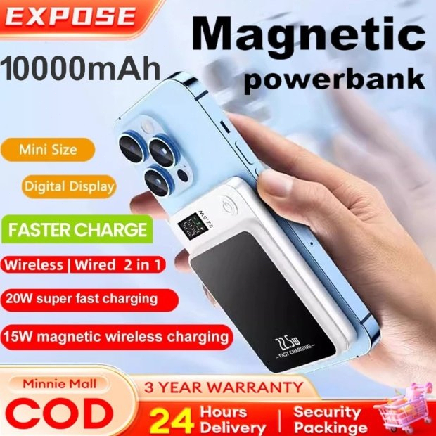 Expose Power Bank 10000mAh Fast Charging Detachable Power Bank Built-in ...