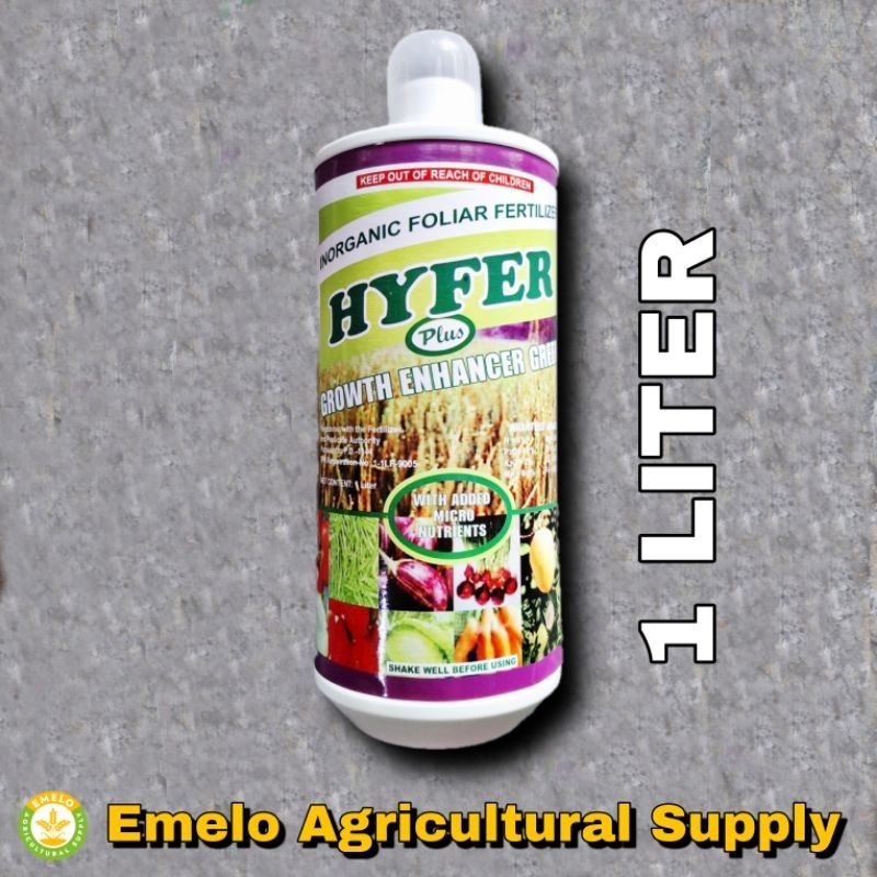 HYFER PLUS "GREEN" GROWTH ENHANCER FOLIAR FERTILIZER (1 LITER) by ...