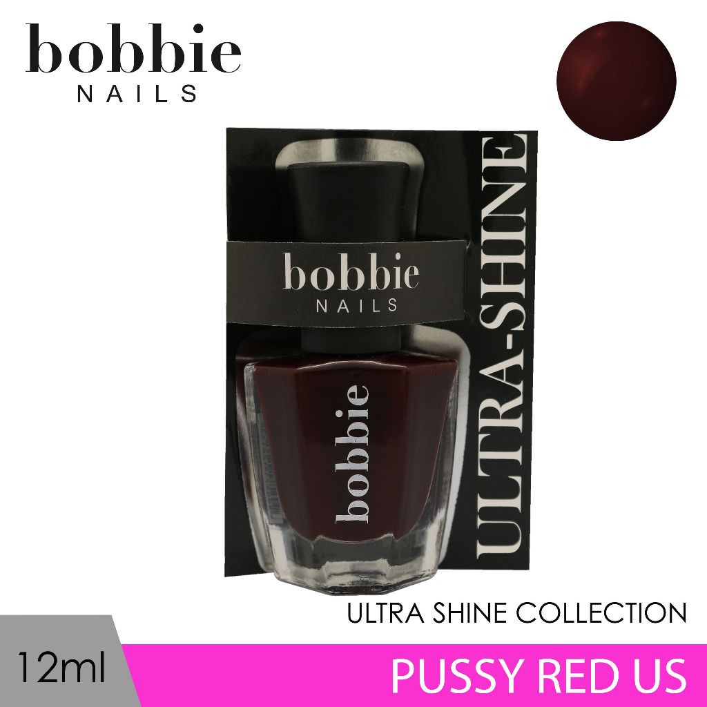Bobbie Nails 12ml Ultra-Shine Collection in Pus*y Red US | Shopee ...