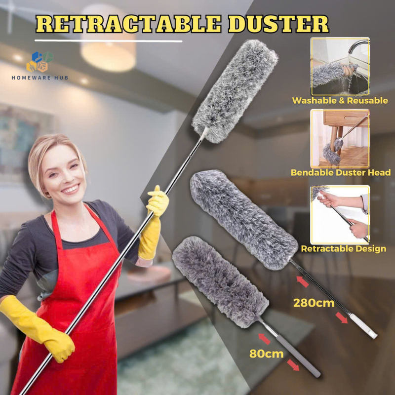 280Cm Feather duster long pole microfiber duster dust cleaning tools ...