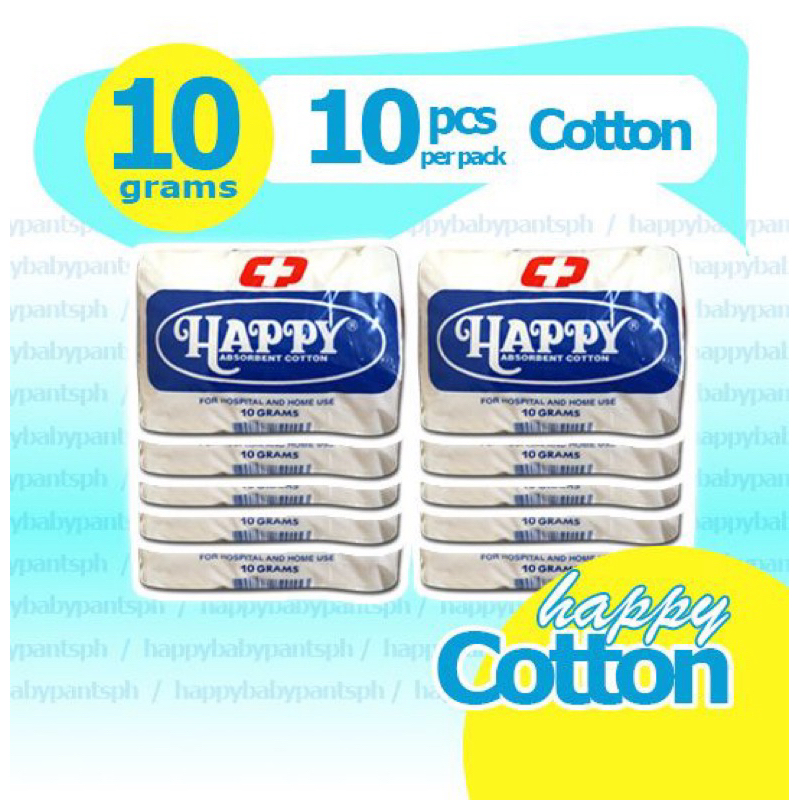 Happy Cotton 10g (10pcs) | Shopee Philippines