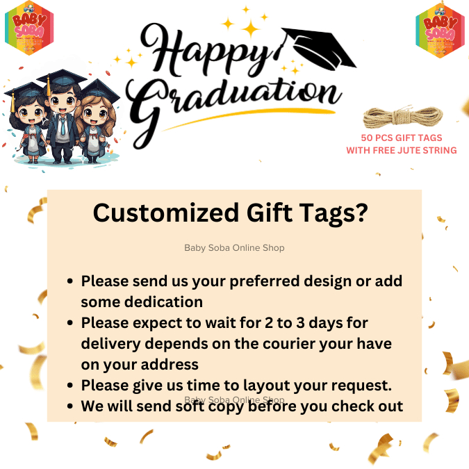 Graduation and Congratulations Gift Tags / Hang Tags - 50 PCS per pack ...