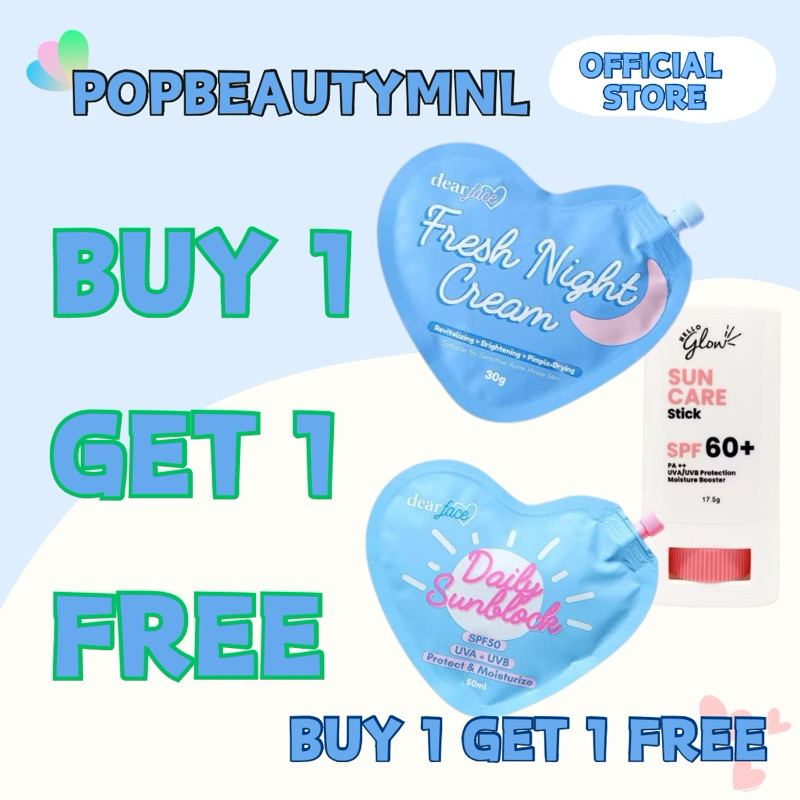 BUY 1 GET 1 BUNDLE PROMO HELLO GLOW SUNCARE STICK | DEAR FACE DAILY ...