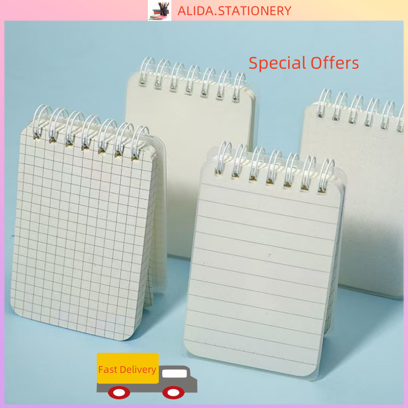 A7 MUJI Spring Notebook Blank/Line/Dot/Grid 80 sheets Mini PP Cover ...