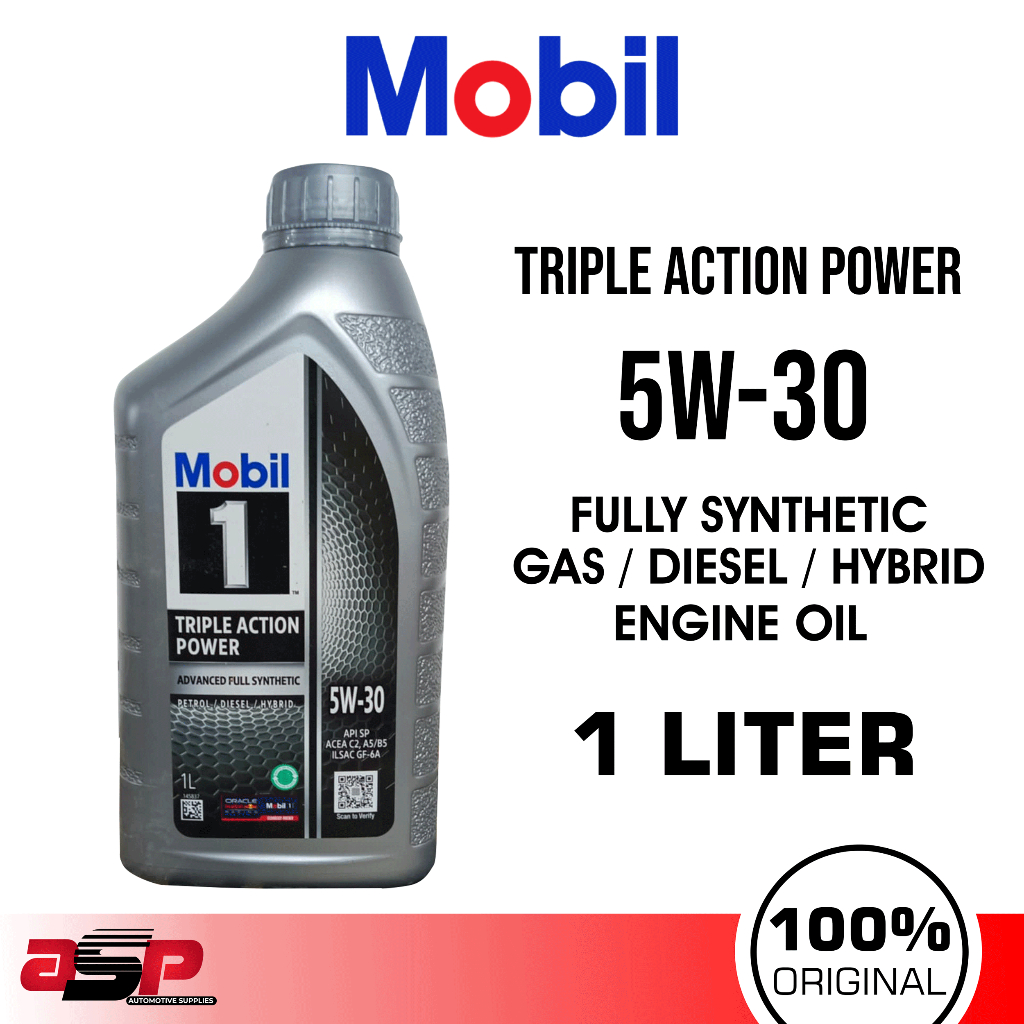Mobil 1 Triple Action Power 5W‑30 Fully Synthetic Gas / Diesel / Hybrid ...
