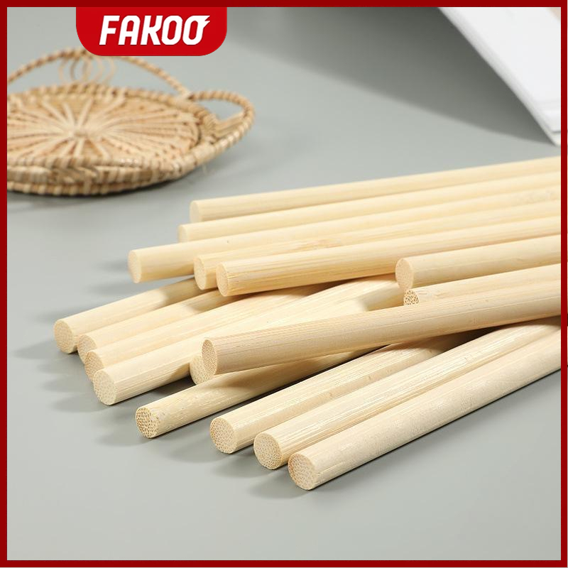 Round Wooden Sticks 30cm/50cm Length DIY Wood Handmade6/8/10/12mm ...