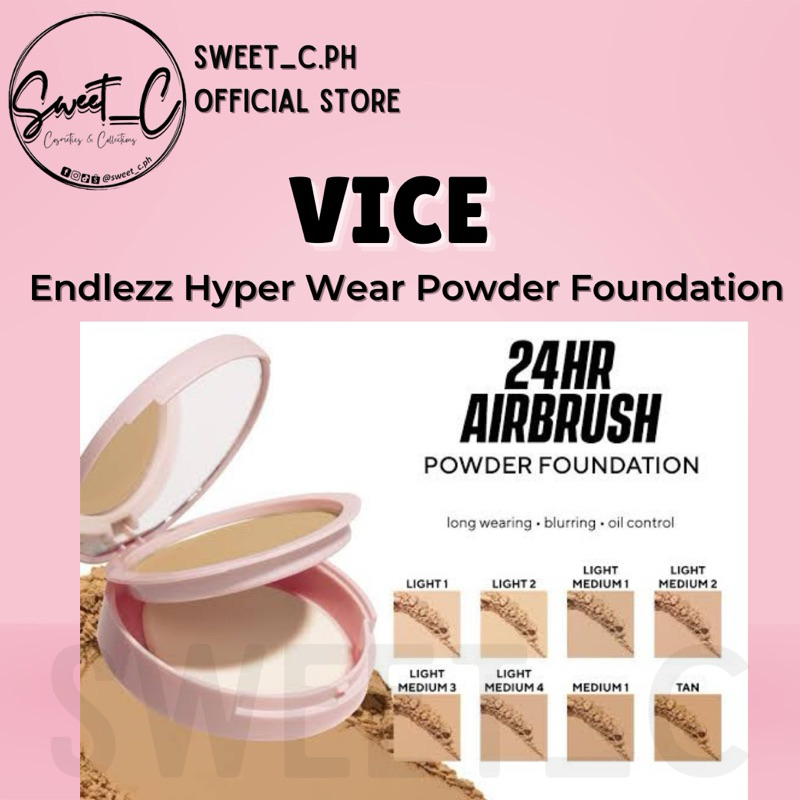 Vice Endlezz Hyper Wear Powder Foundation | Shopee Philippines