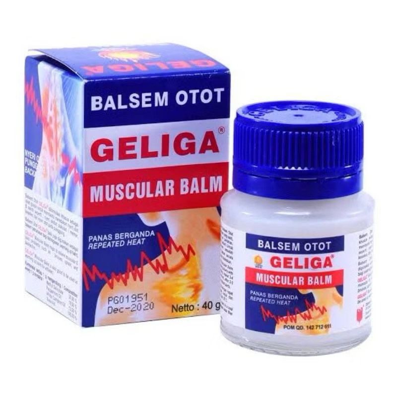 GELIGA MUSCULAR BALM 20g and 40g ORIGINAL made in INDONESIA | Shopee ...