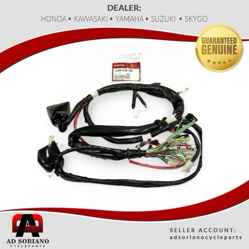 HONDA TMX125 ALPHA HARNESS WIRE 32100-KSW-G00 OLD MODEL | Shopee ...