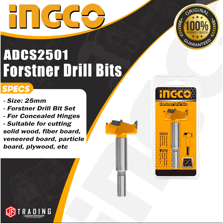 INGCO Forstner Drill Bits 25mm ADCS2501 | Shopee Philippines