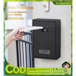 Waterproof Vintage Stainless Steel Lockable Secure Mail Letter Post Box ...