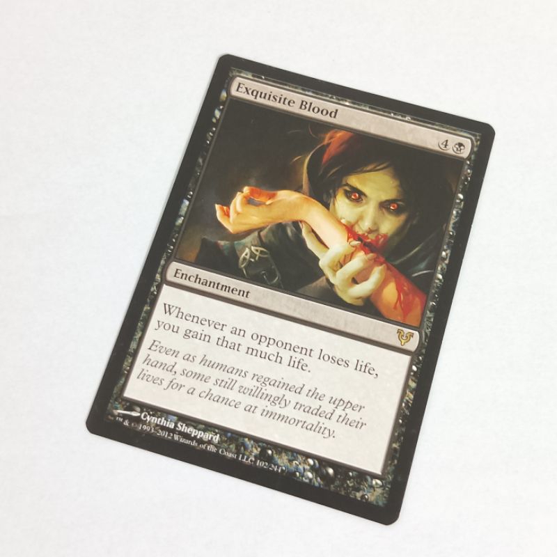 MTG Card EXQUISITE BLOOD Magic the Gathering Trading Card Game Black ...