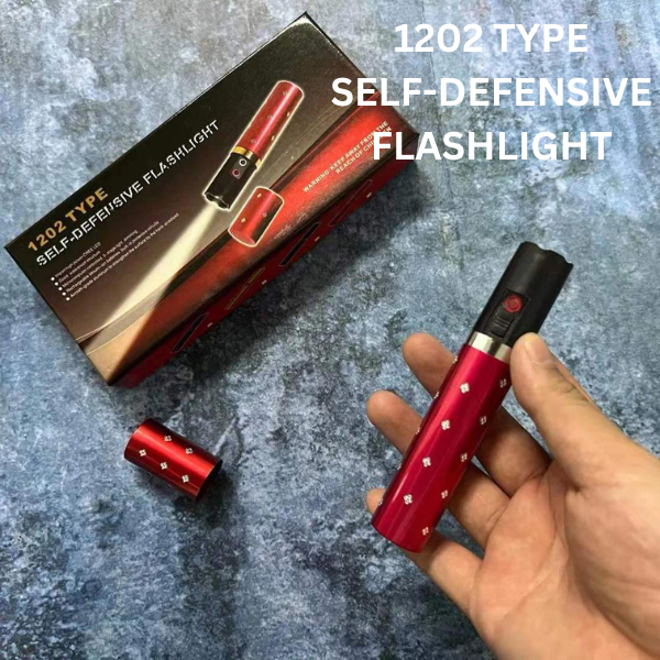 1202 Type SELF-DEFENSIVE FLASHLIGHT Rechargeable lithium-ion Batteries ...