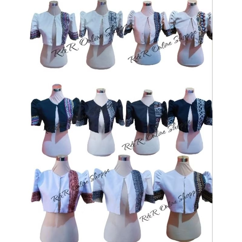 Modern Filipiniana Ethnic Bolero/Modern Bolero with ethnic Fabric ...