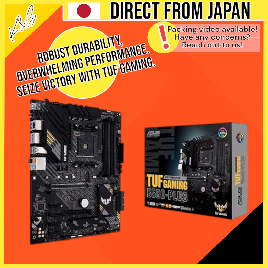 ASUS TUF GAMING B550-PLUS Motherboard,AMD AM4,ATX,PCIe 4.0,Ryzen 5000 ...