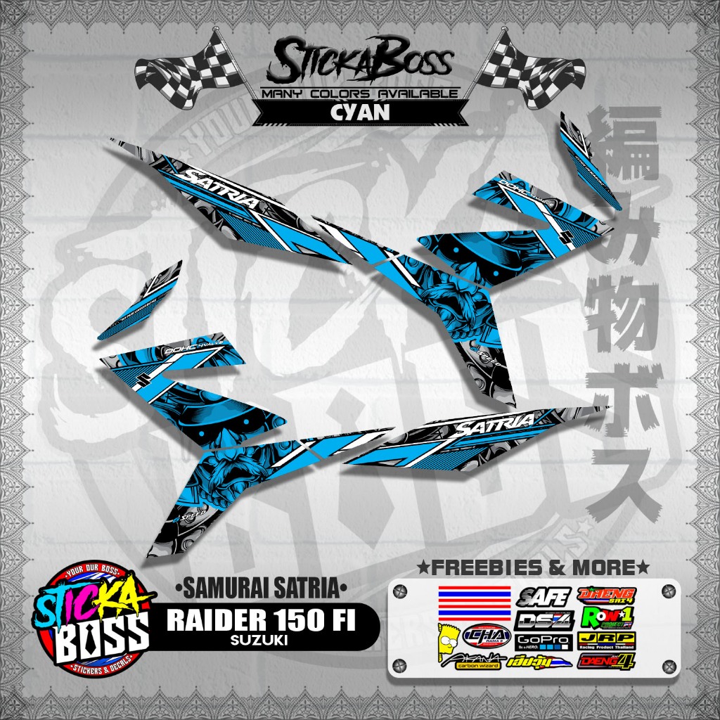 STICKER DECALS for RAIDER 150 FI (RFISASA) By STICKABOSS (SOFIE ...