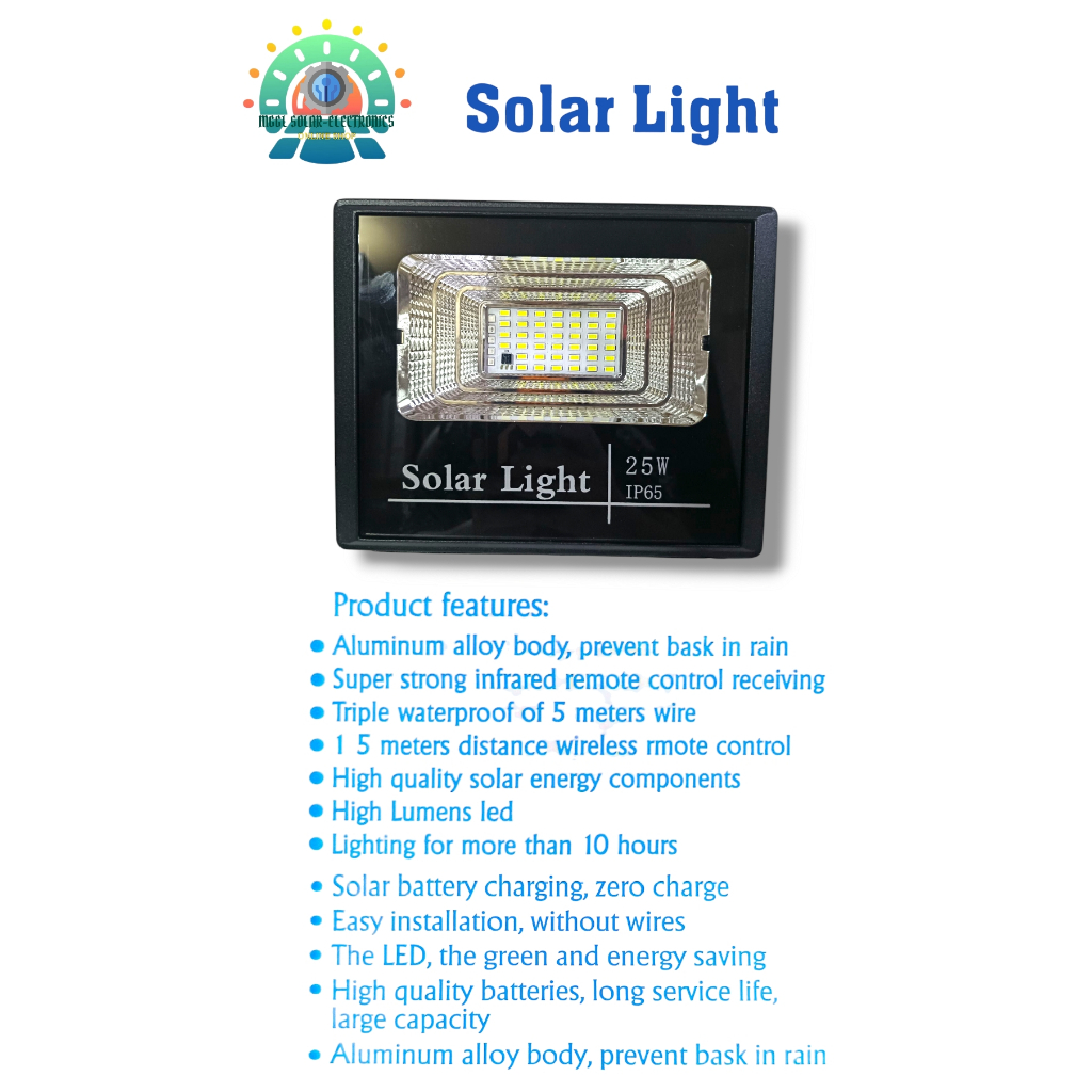 HP-SO1C 25w water proof IP65 rated with remote Solar Light 25watts ...