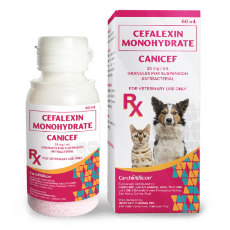CANICEF Cephalexin Syrup for Dogs & Cats 60mL | Shopee Philippines