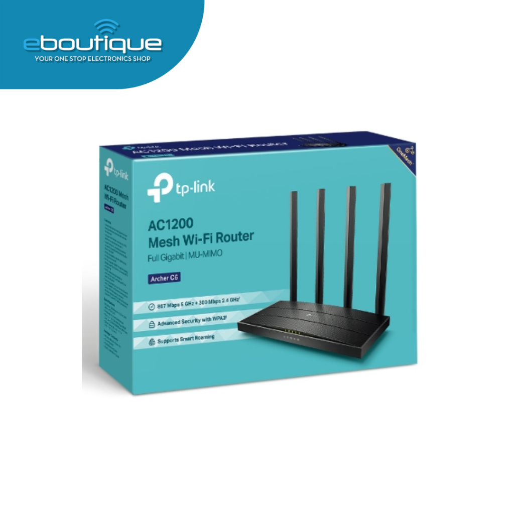 TP-LINK Archer C6 AC1200 WiFi Router | Shopee Philippines