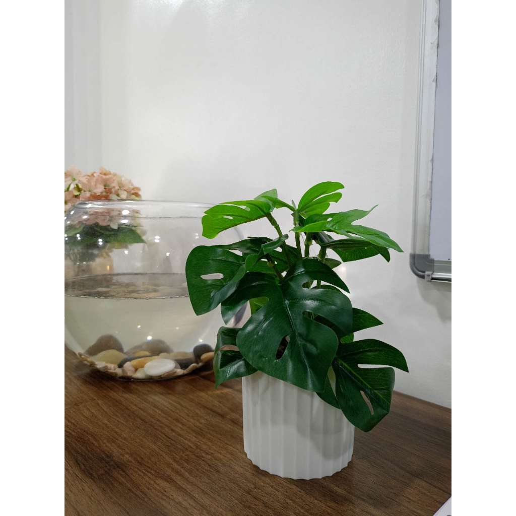 MONSTERA POTTED PLANT (6000-56)ARTIFICIAL POTTED PLANT | Shopee Philippines