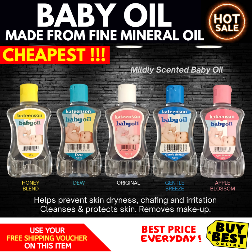 MegaDiscount] 50mL Baby Oil Mild Scented best for babies and adults ...