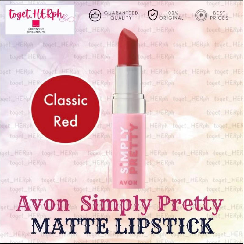 Avon Simply Pretty Matte Lipstick 4g | Shopee Philippines