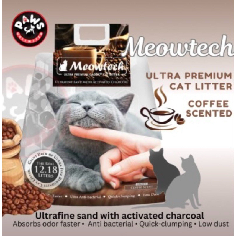 Meowtech Ultra Premium Cat Litter Coffee Scent 12.18L | Shopee Philippines