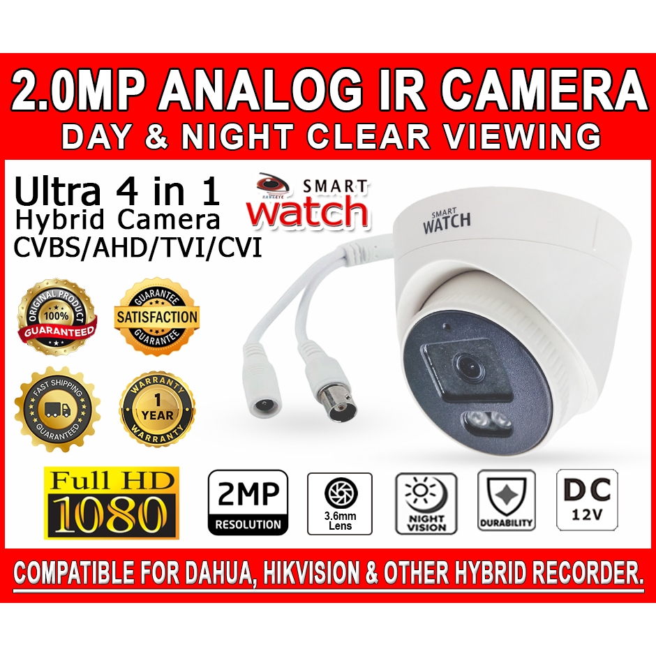 CCTV DOME CAMERA INDOOR 1080P 2.0MEGA PIXEL HOME SECURITY SURVEILLANCE ...
