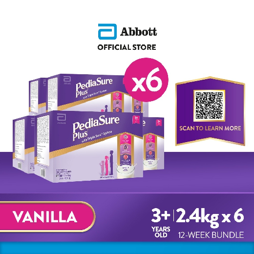 Pediasure Plus 3+ Vanilla 2.4kg for Kids Above 3 Years Old Powdered ...